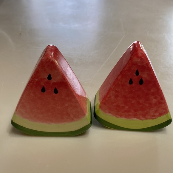 Dining | Watermelon Salt Pepper Set New Summer Fun Picnics Cookouts ...